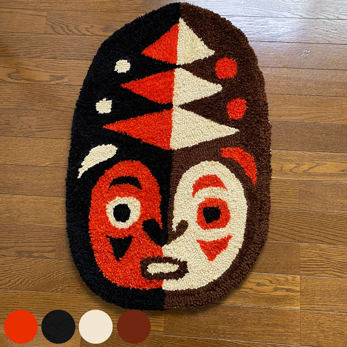 Tiki Mask Tufted Rug No.2 2023 – mookiesato